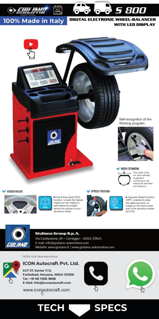 Giuliano’s Digital Wheel Balancer S800 « ICON® Autocraft